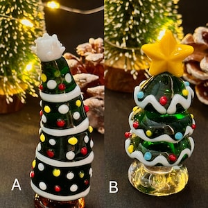 Customize Handmade Christmas Sculpture Decoration,glass Christmas Tree ...