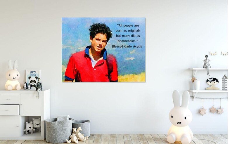 Blessed Carlo Acutis Printable Quote - Millennial Saint Inspirational ...