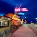 Motel Mt. Whitney Neon Sign Photography - Vintage Pink Neon Glow, Dusk ...