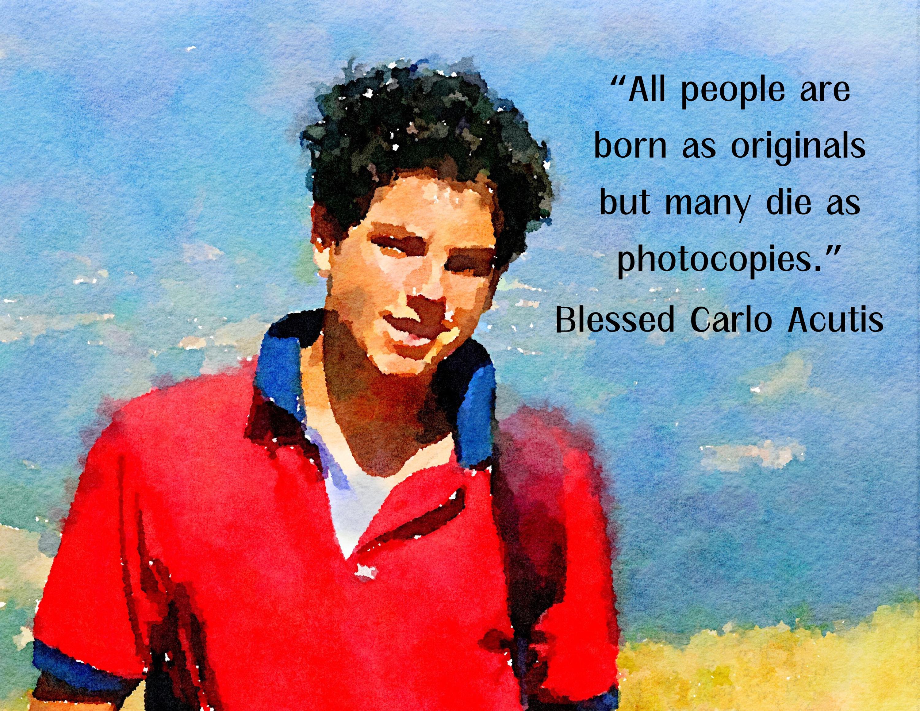 Blessed Carlo Acutis Printable Quote - Millennial Saint Inspirational ...