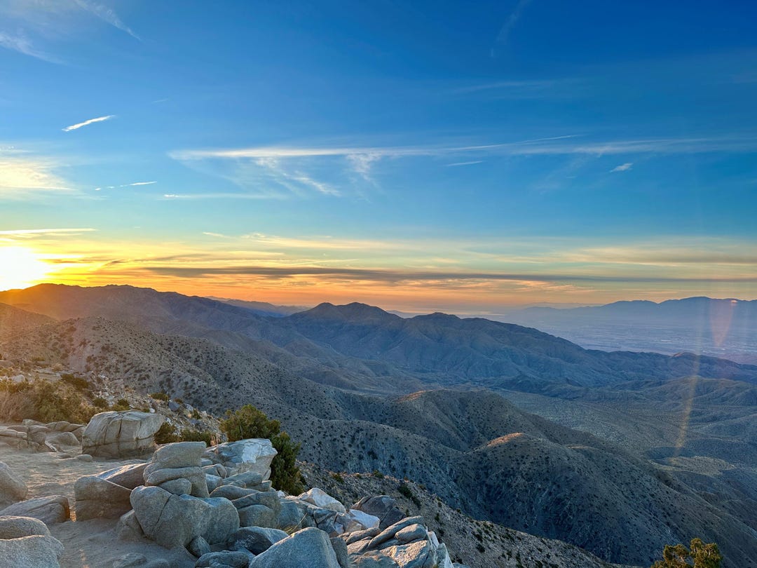 Joshua Tree Sunrise From Keys View - Scenic Landscape Photography, San ...