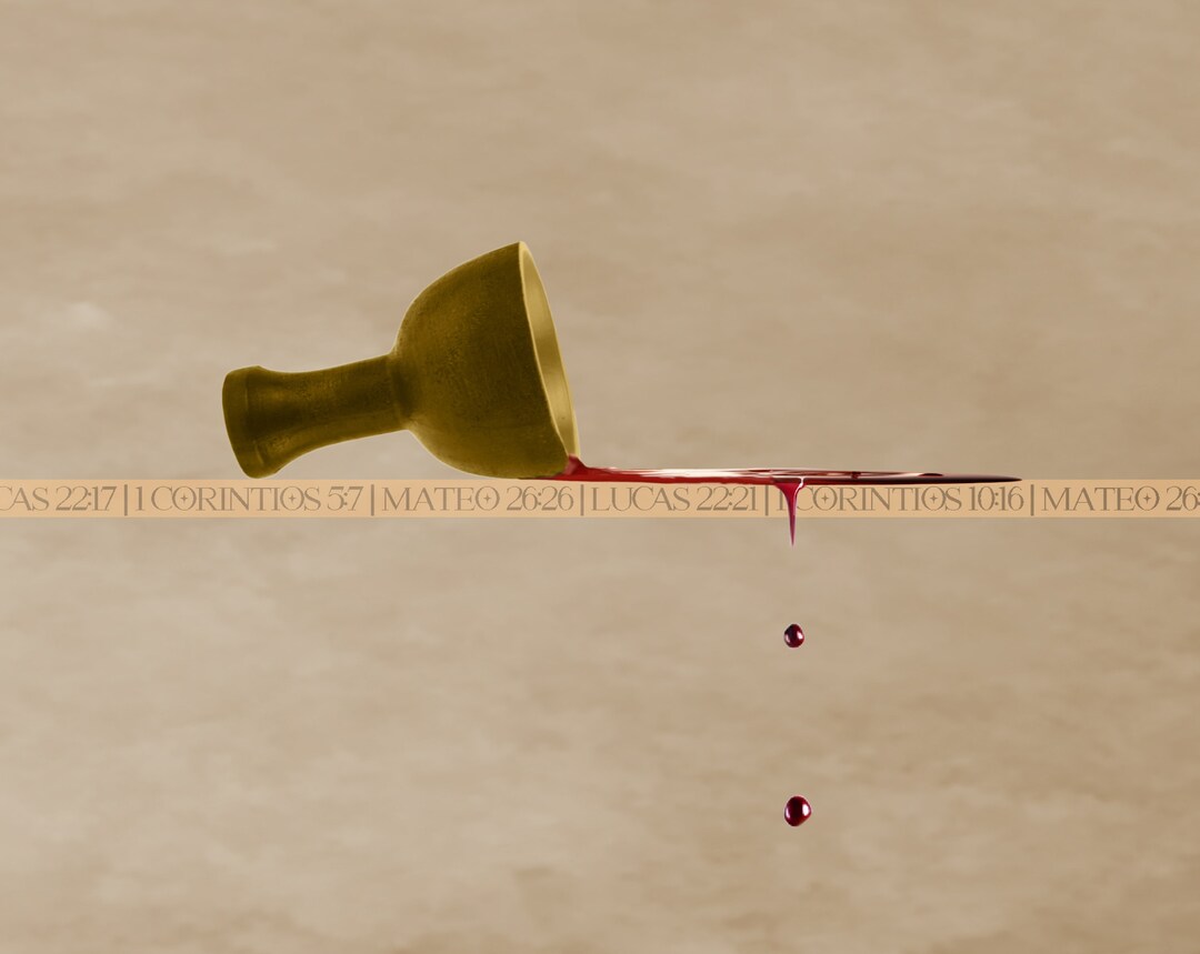 La Sangre Del Nuevo Pacto. La última Cena. Pintura Digital Impresa En ...