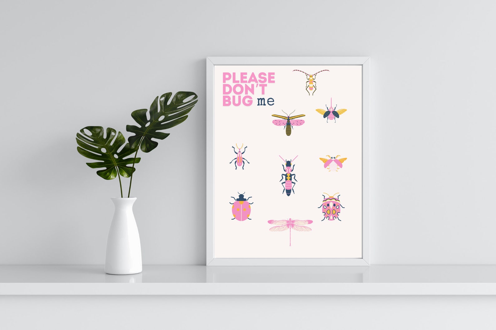 Digital Print, Bug, Art, Minimal, Download, Poster, Living Room, Dorm ...