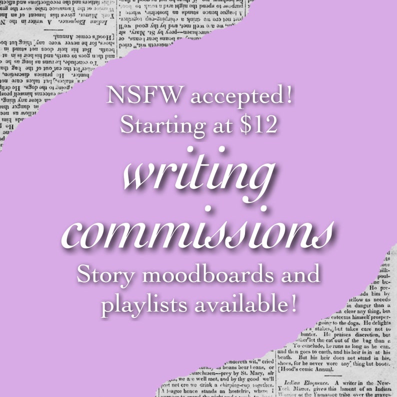 Custom Writing Commission / Fanfiction Commission [digital] - Etsy