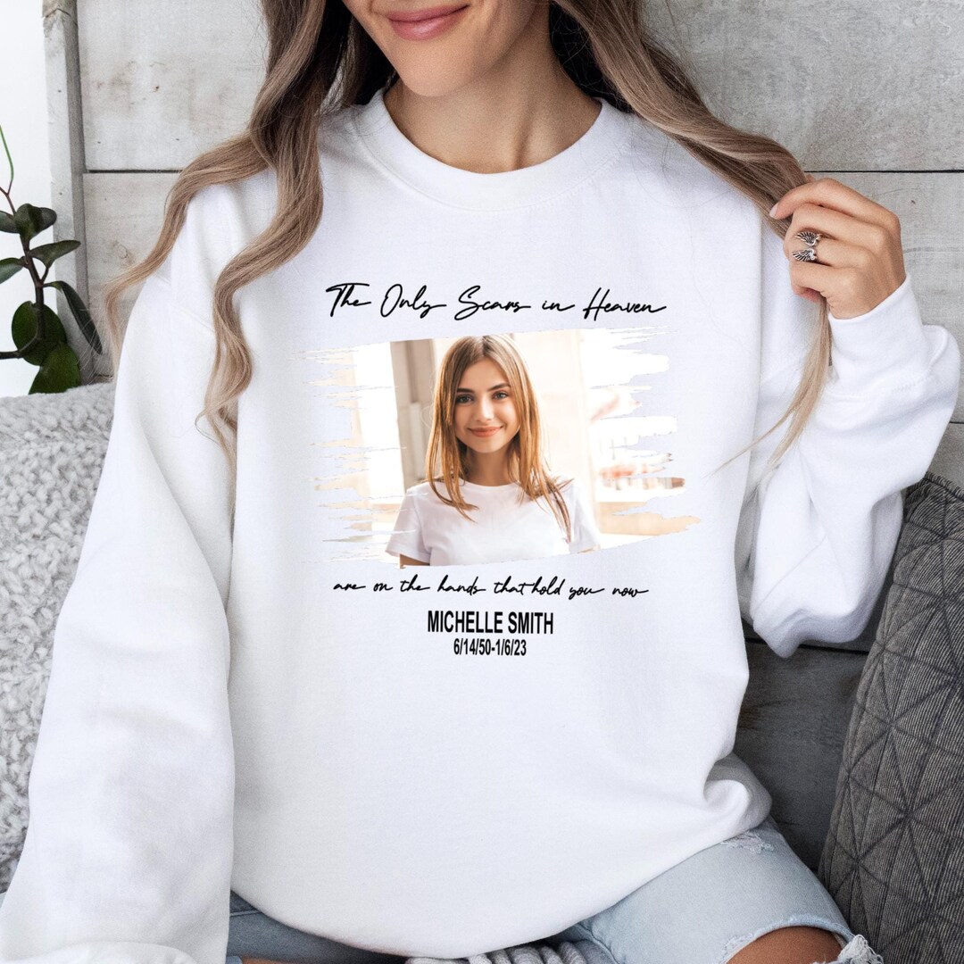 Personalized Memorial Photo Sweatshirt,custom Funeral Photo Sweatshirt ...