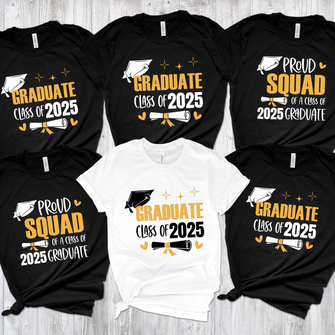 Proud of A Class of 2025 Graduate Group Shirt,proud Squad of A 2025 ...
