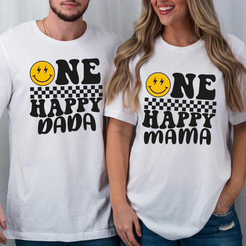 One Happy Dude Family Birthday Shirt,one Happy Shirt,family Matching ...