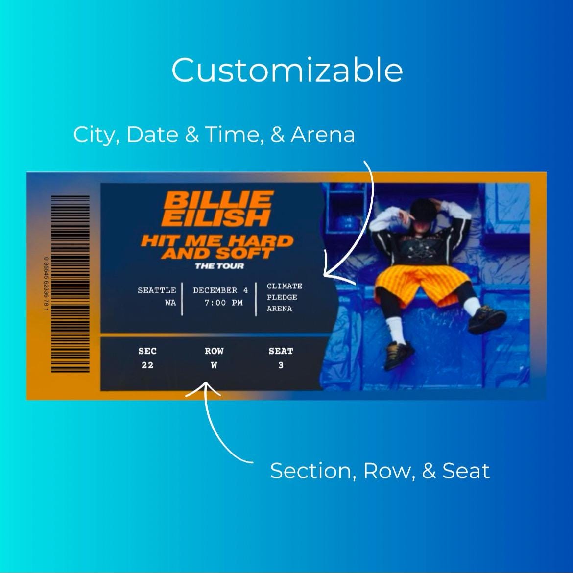 Customizable Tour Ticket - HMHAS - Etsy