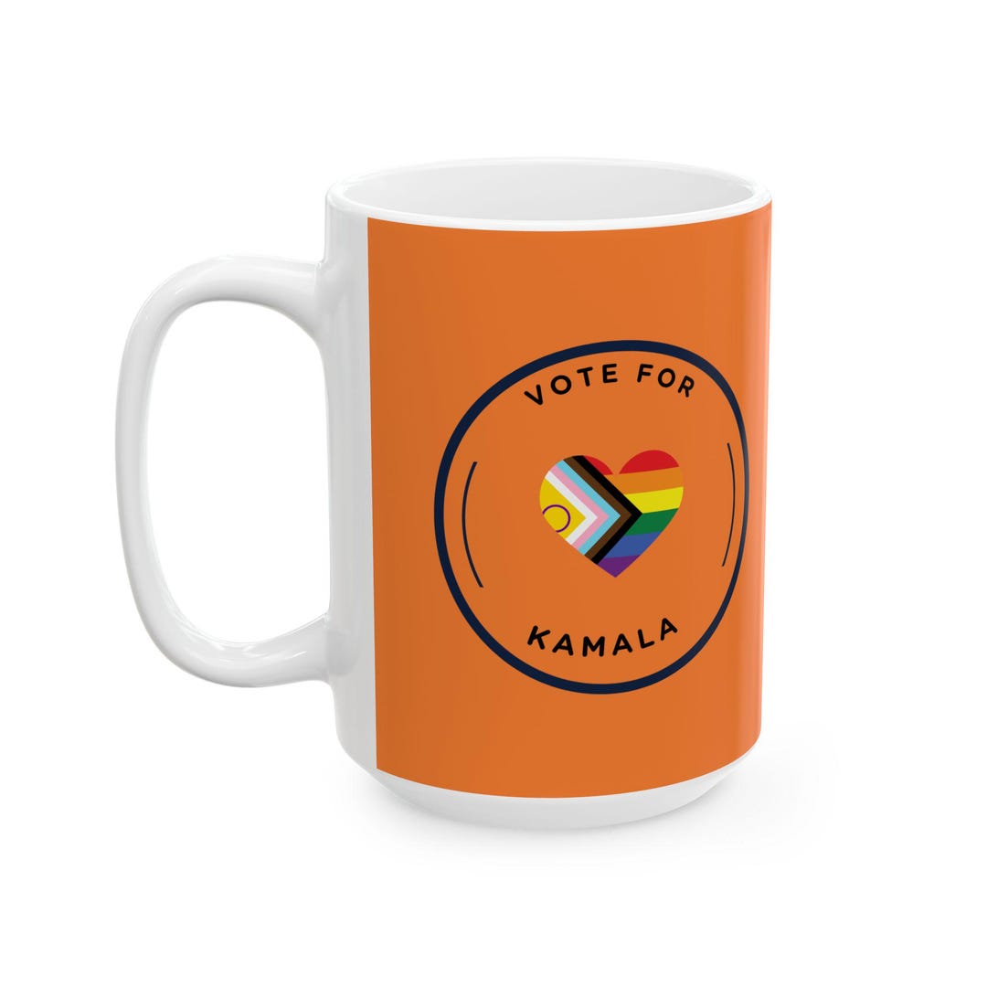 Vote for Kamala With Pride Kamala Harris Mug 11oz, 15oz - Etsy