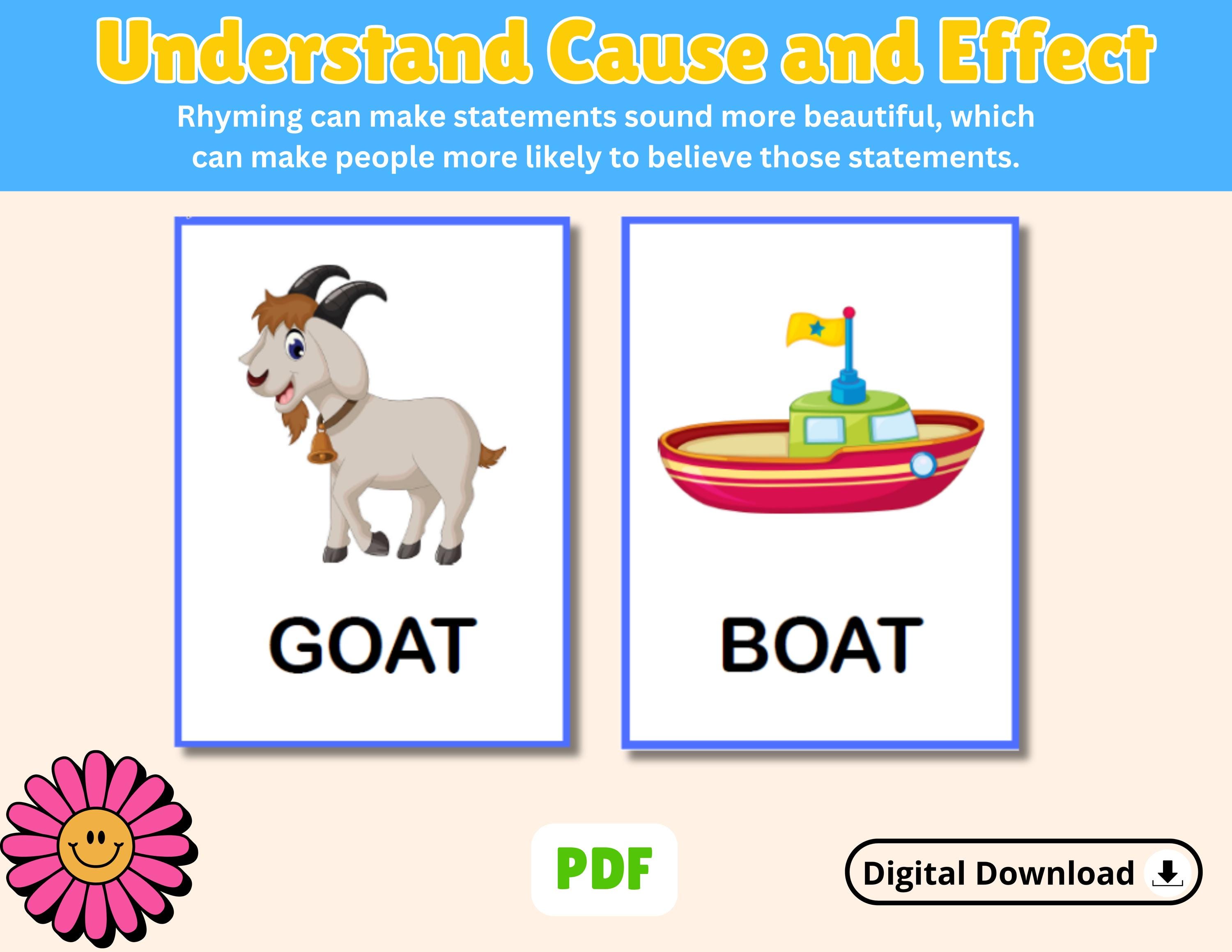 Word Rhyming Flash Cards - Phonics Flashcards, Homeschool Montessori ...