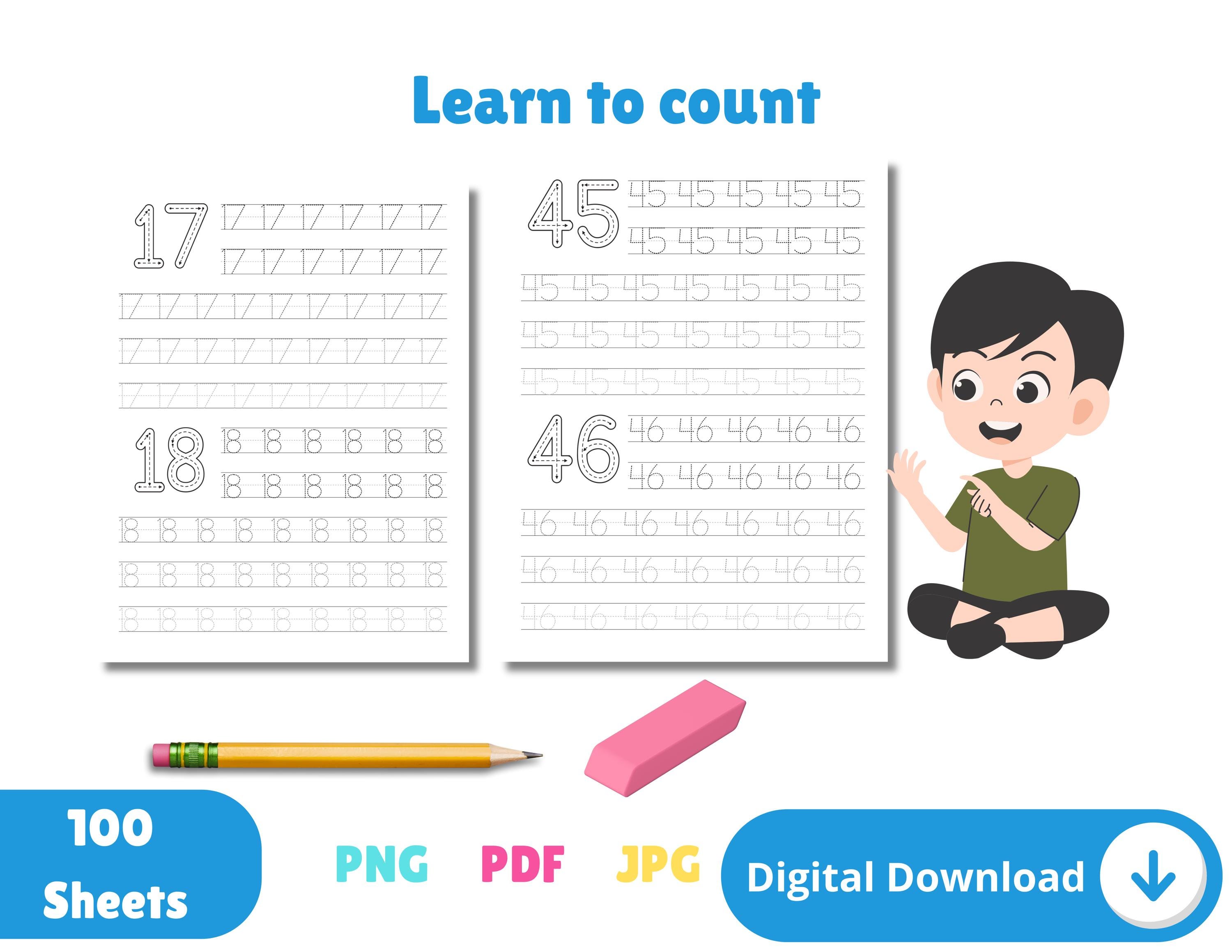 Kindergarten Worksheets: Homeschool Tracing Sheets, Back to School ...