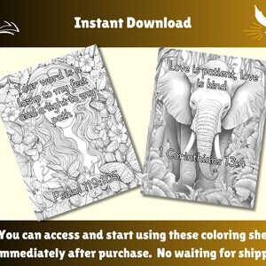 Bible Verse Coloring Pages: Printable Christian Quotes, Inspiring ...