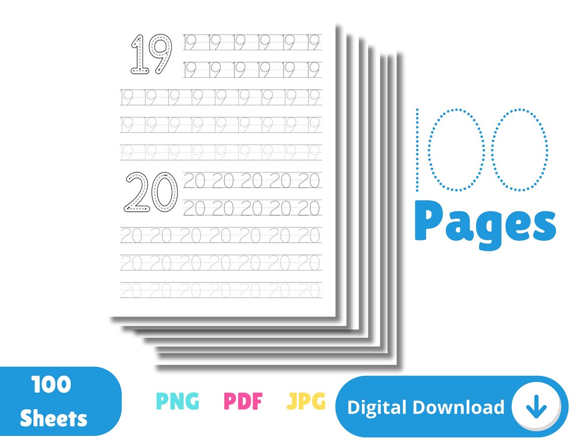 Kindergarten Worksheets: Homeschool Tracing Sheets, Back to School ...