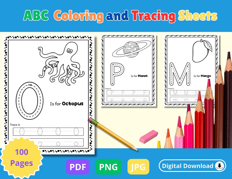Educational Printables | Alphabet Coloring Pages | ABC Coloring Book ...