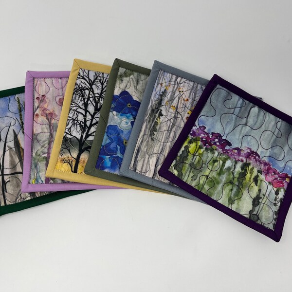 Quilted Coaster Set - Etsy