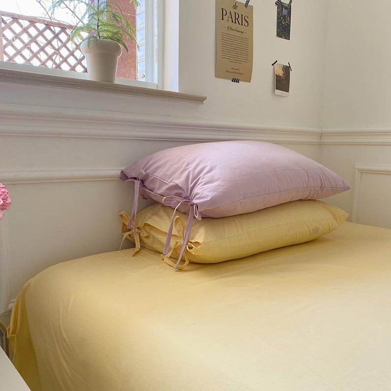 Washed Cotton Bedding -100% Cotton, Duvet Cover, Fitted Sheet ...
