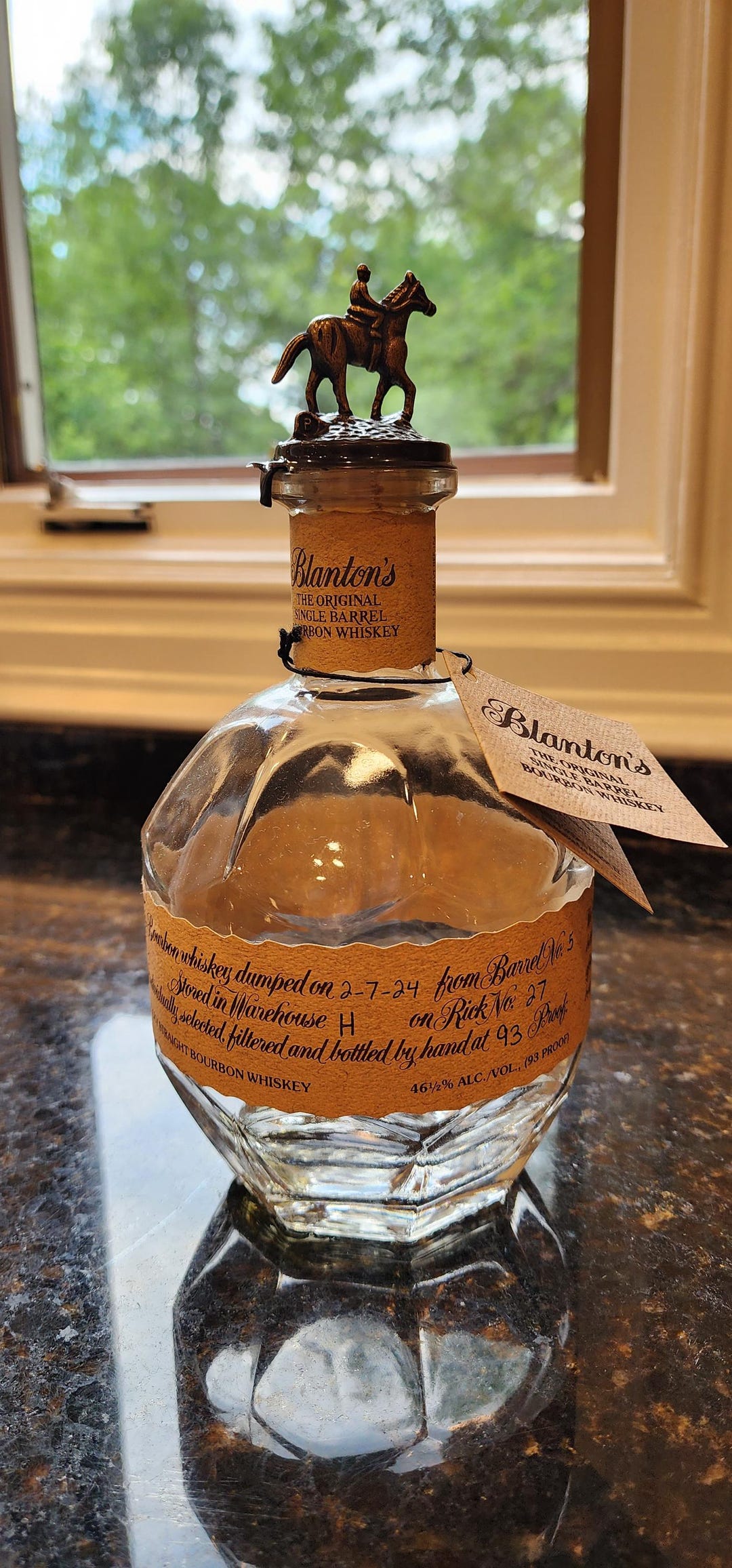 Empty Blanton's Bottle - Letter "b" - Etsy