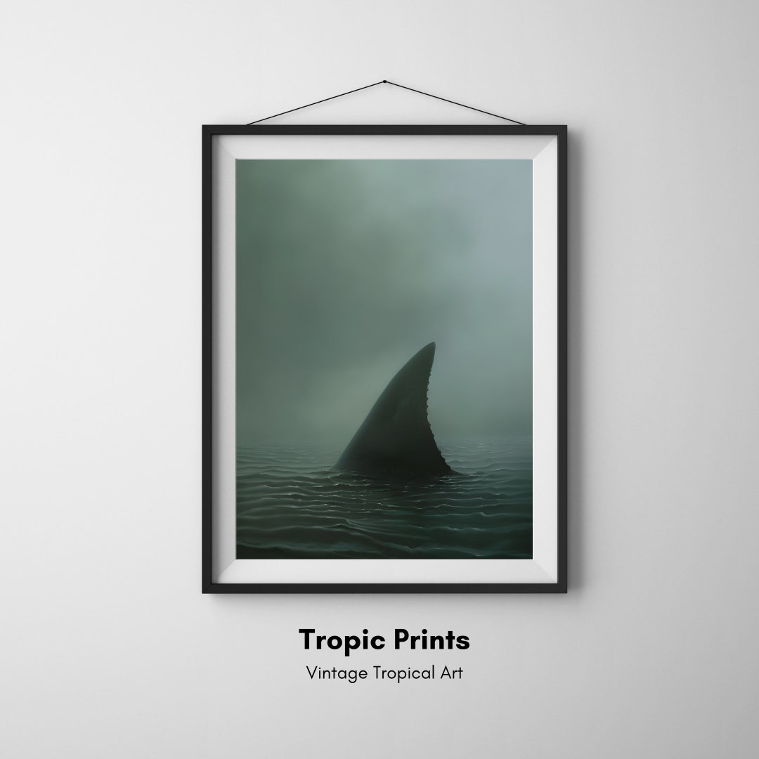 Sinister Shark Fin | Wall Art | Home Decor | Poster Print | Interior ...