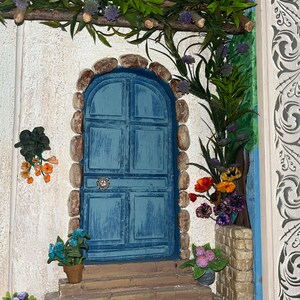 Miniature Shadowbox Door Diorama Balkan Styled Dollhouse Ooak Diorama ...