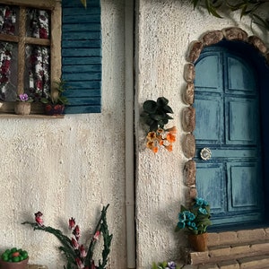 Miniature Shadowbox Door Diorama Balkan Styled Dollhouse Ooak Diorama ...