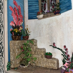 Miniature Shadowbox Door Diorama Balkan Styled Dollhouse Ooak Diorama ...