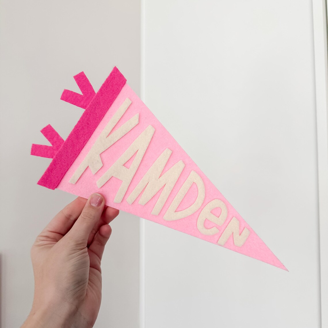 Handmade Felt Custom Name Penant Banner Flag, Boys Room Decor, Boys ...