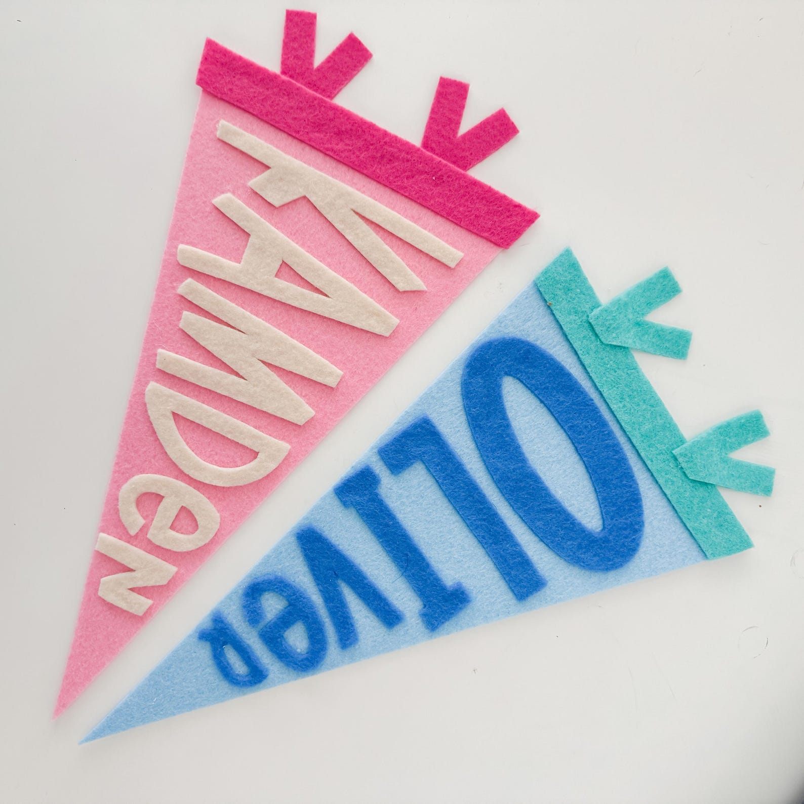 Handmade Felt Custom Name Penant Banner Flag, Boys Room Decor, Boys ...