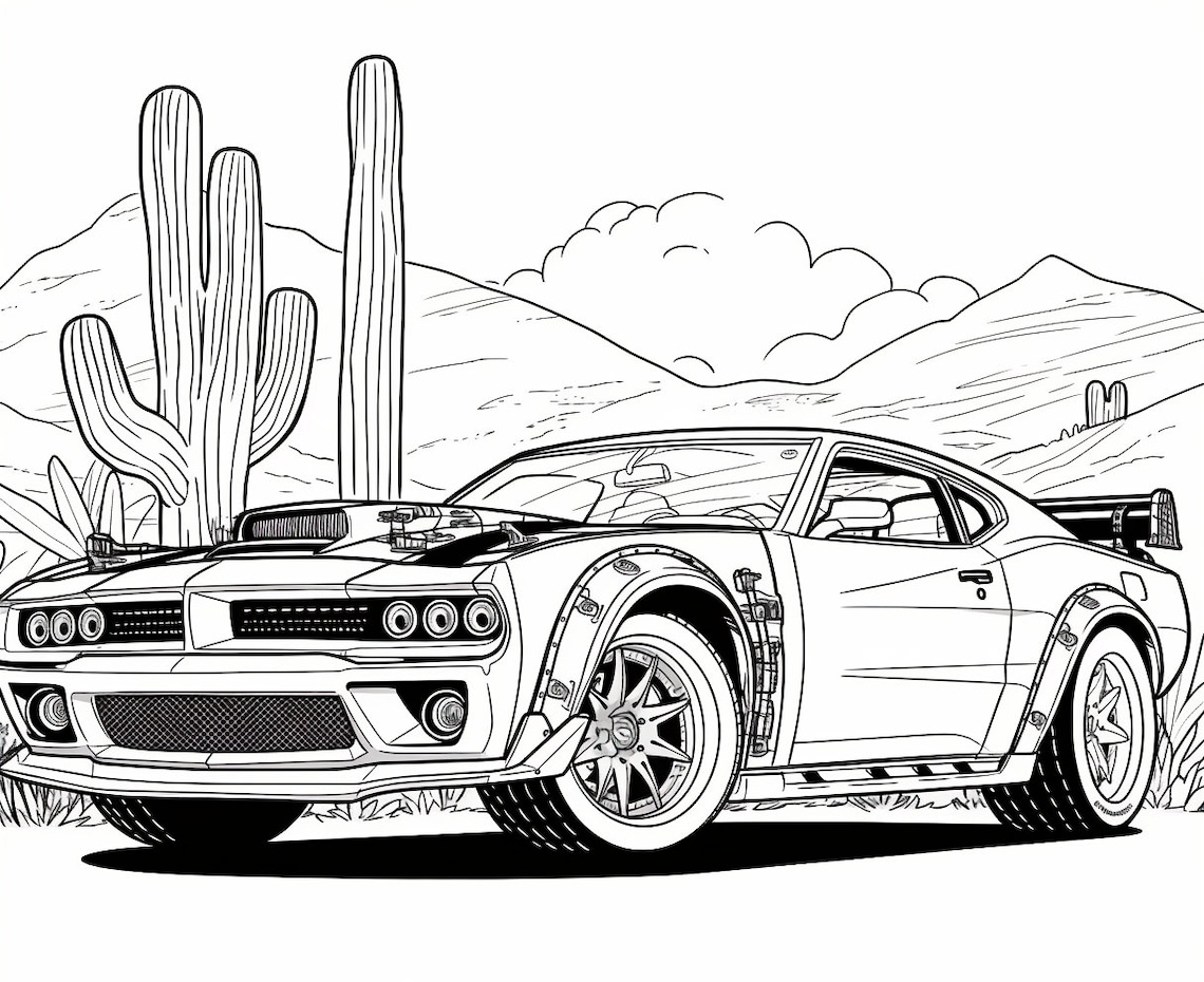330 Coloring Pages | Muscle Cars | Coloring Book for Children and ...