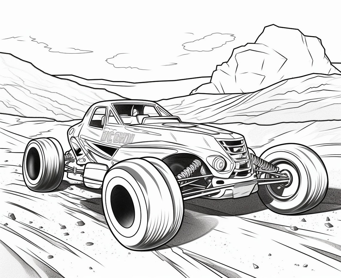 200 Coloring Pages | Sprint Cars | Coloring Book for Children and ...