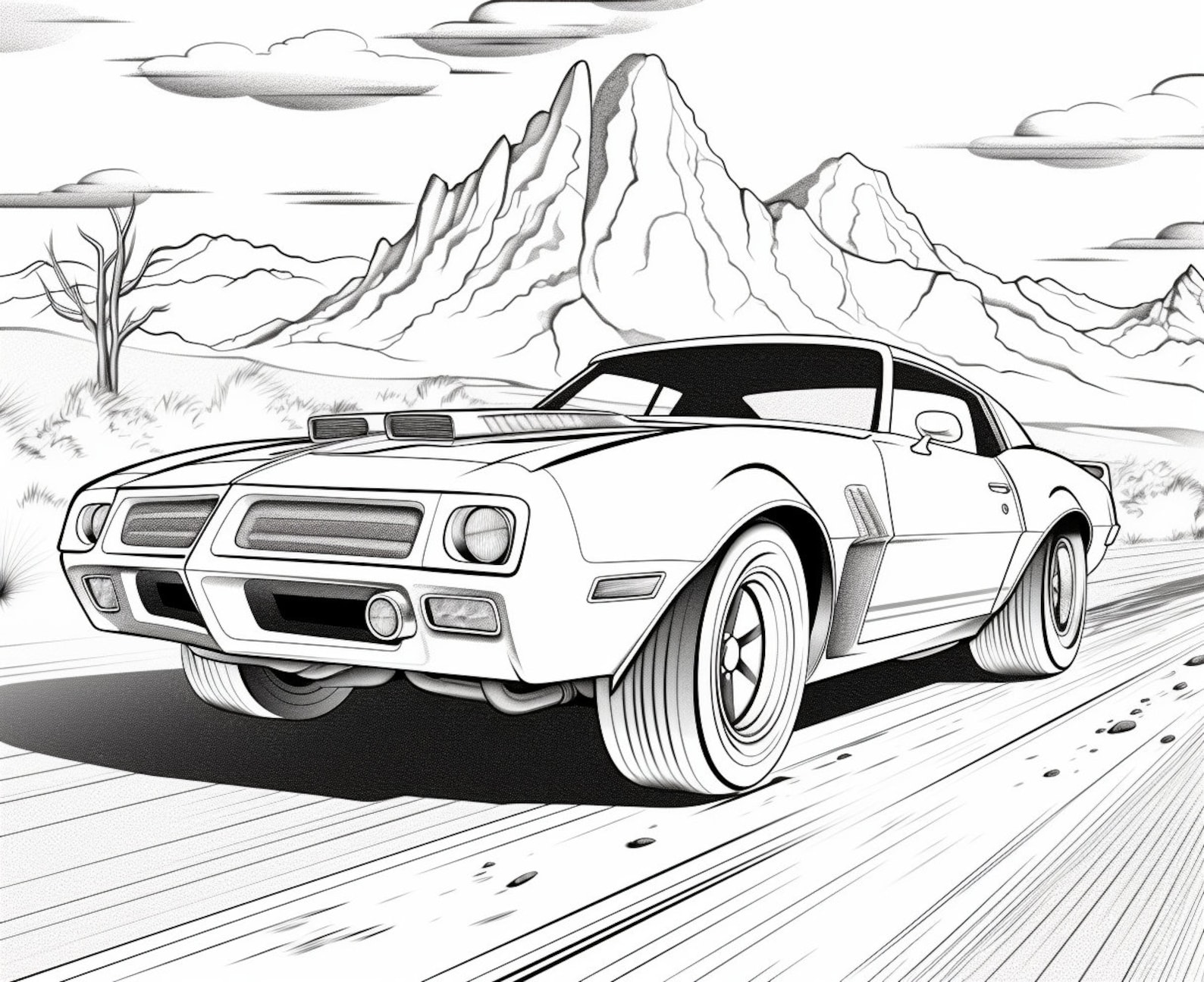 330 Coloring Pages | Muscle Cars | Coloring Book for Children and ...