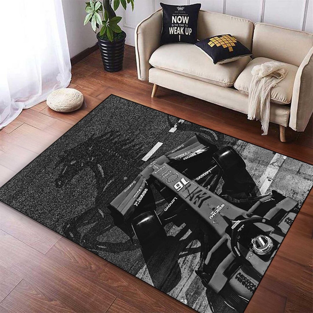 Charles Leclerc F1 Car Rug Ferrari Race Car Rug, Stunning Racing Car ...