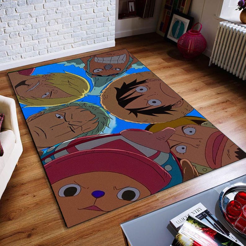 One Piece Themed Rug Luffy &unique Decor for Anime Lovers Roomsvibrant ...