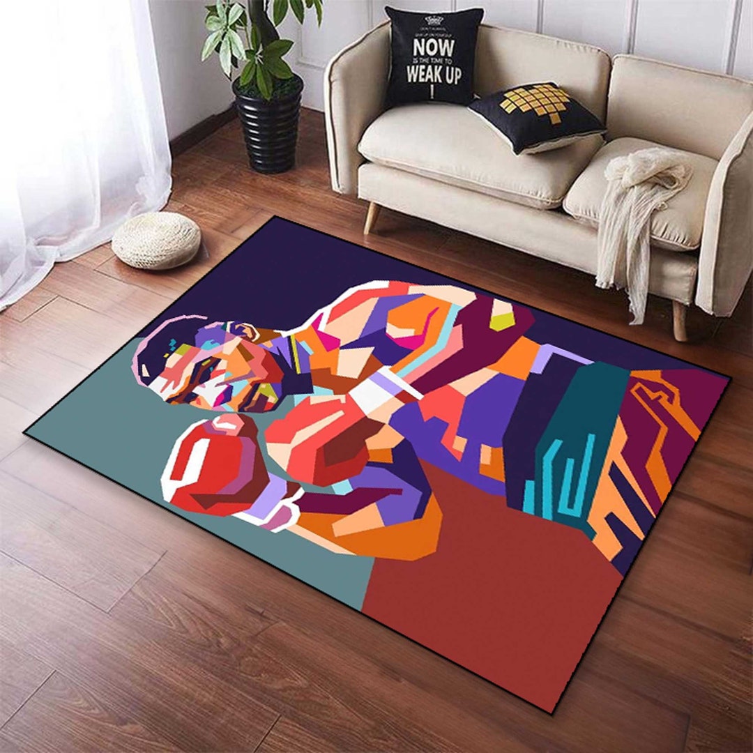 Mike Tyson Rug, Iron Mike Rug, WBA Rug, WBC Rug, Sporty Room Decor ...