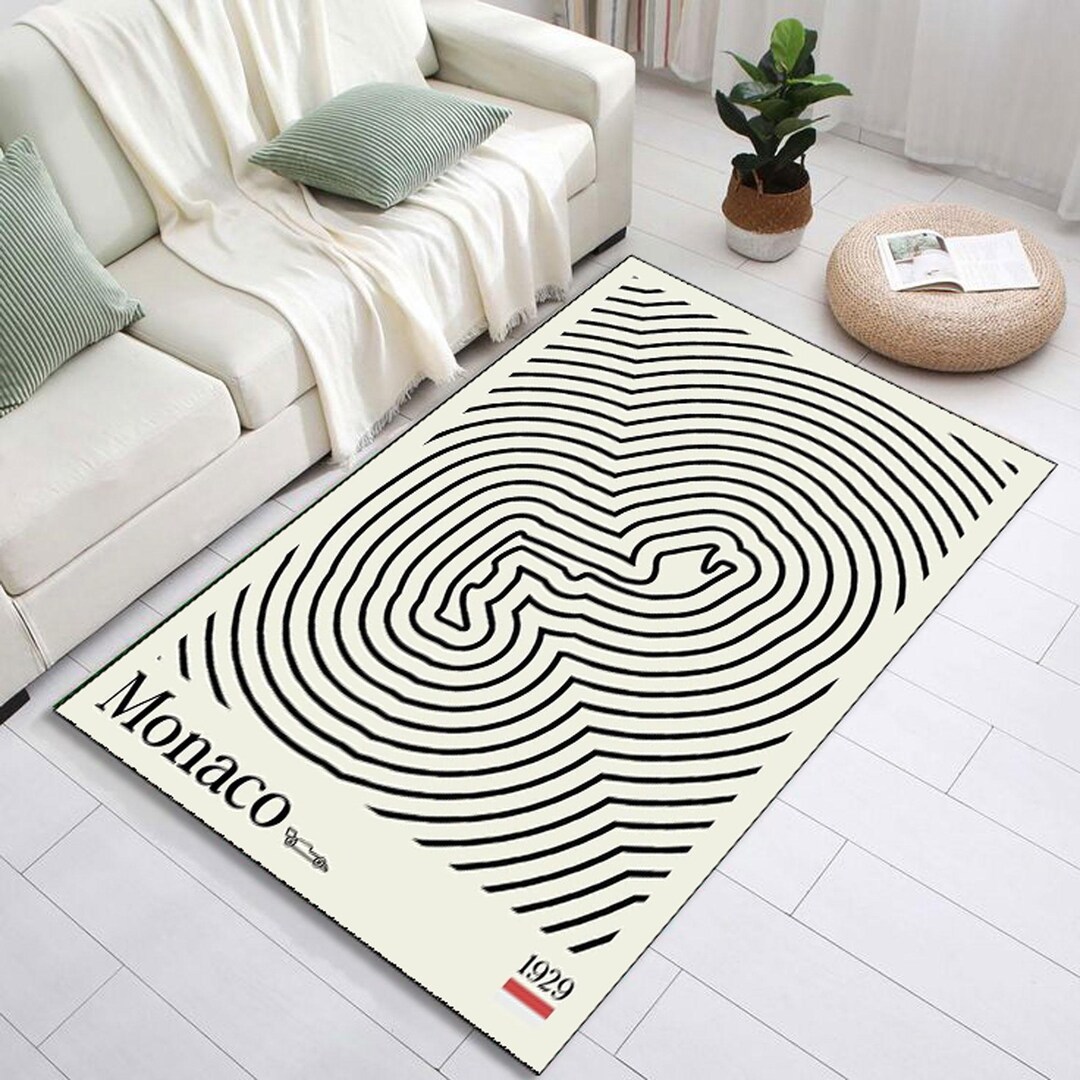 Monaco Grand Prix Track Rug- F1 Monaco Circuit Rug- Ferrari Decor Gift ...