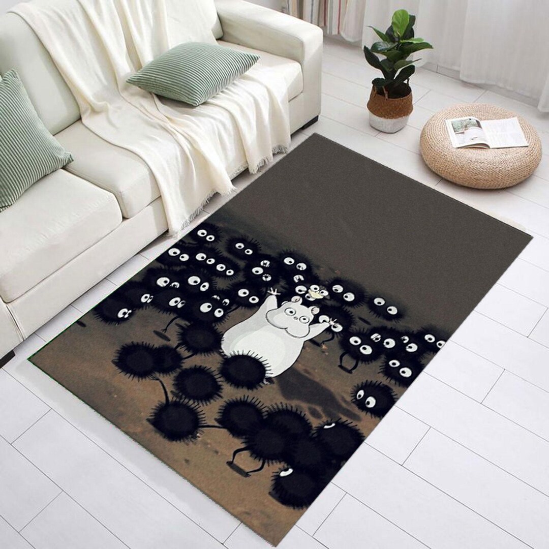 Cute Soot - Spirited Away Soot Sprites Rug- Ghibli Magic Rug- Featuring ...