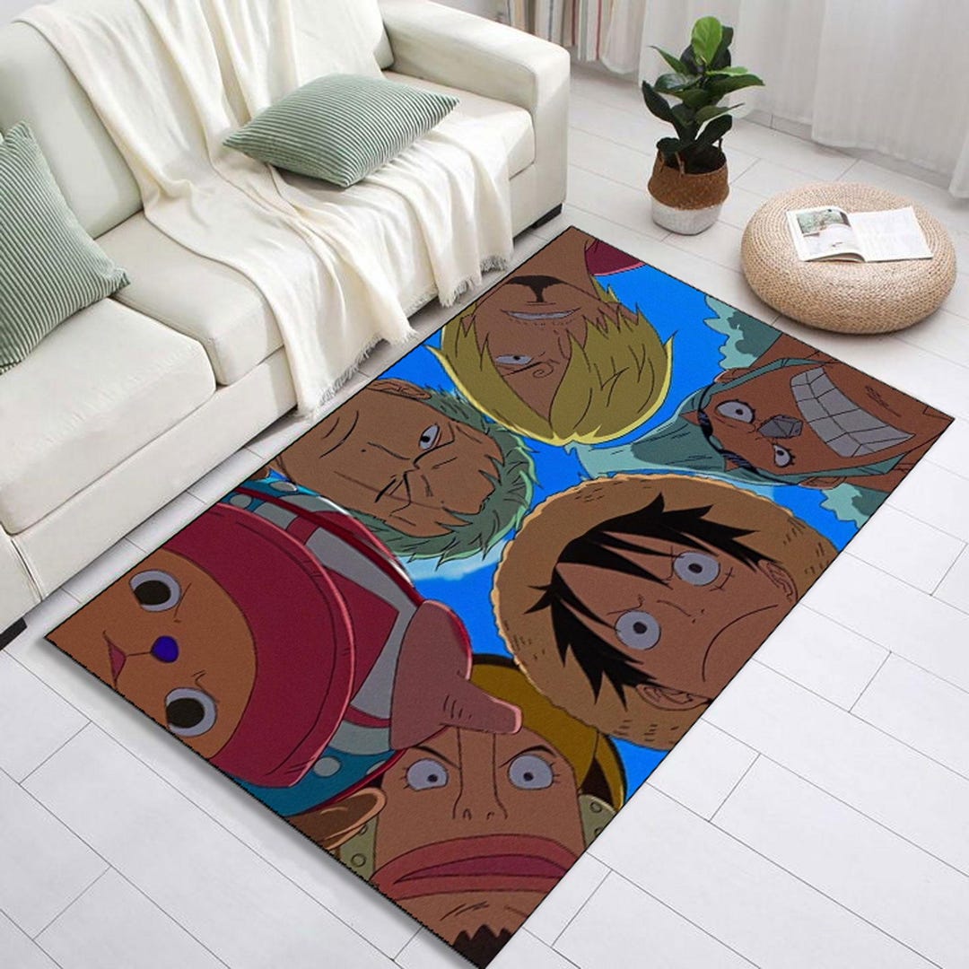 One Piece Themed Rug Luffy &unique Decor for Anime Lovers Roomsvibrant ...