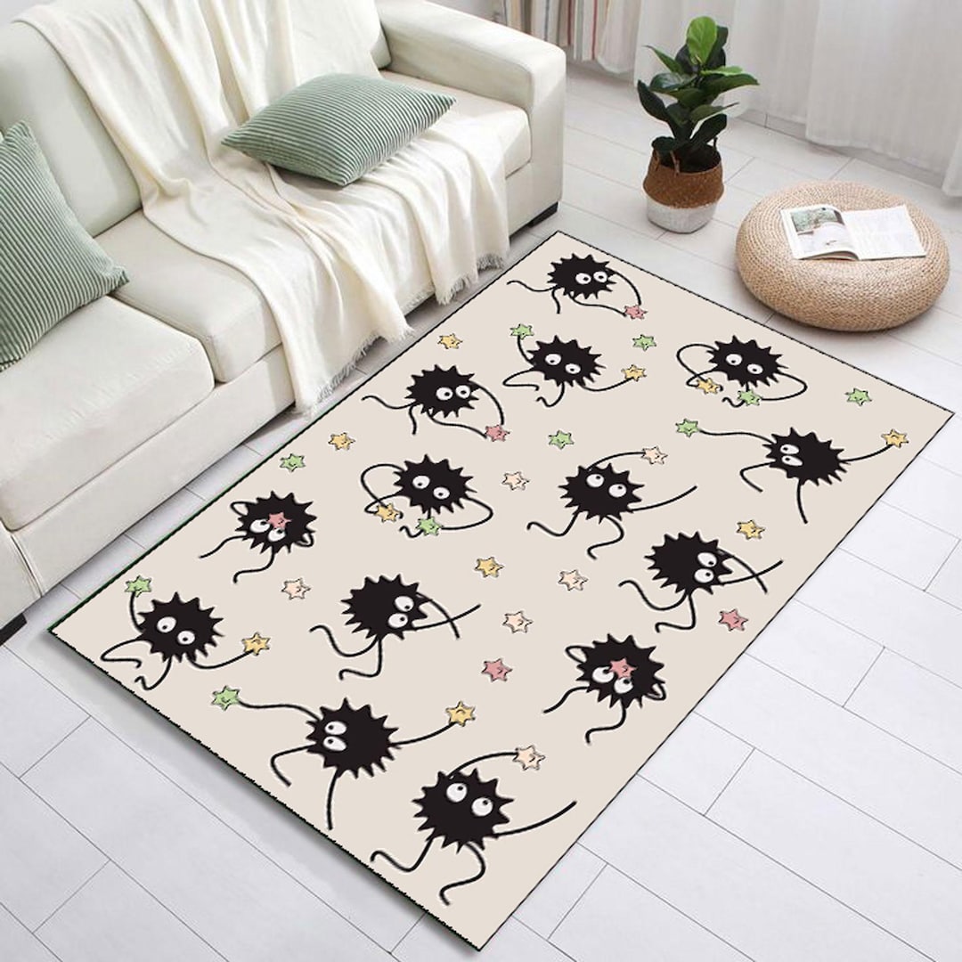 Spirited Away Soot Sprites Rug- Ghibli Magic Rug- Cute Soot - Featuring ...