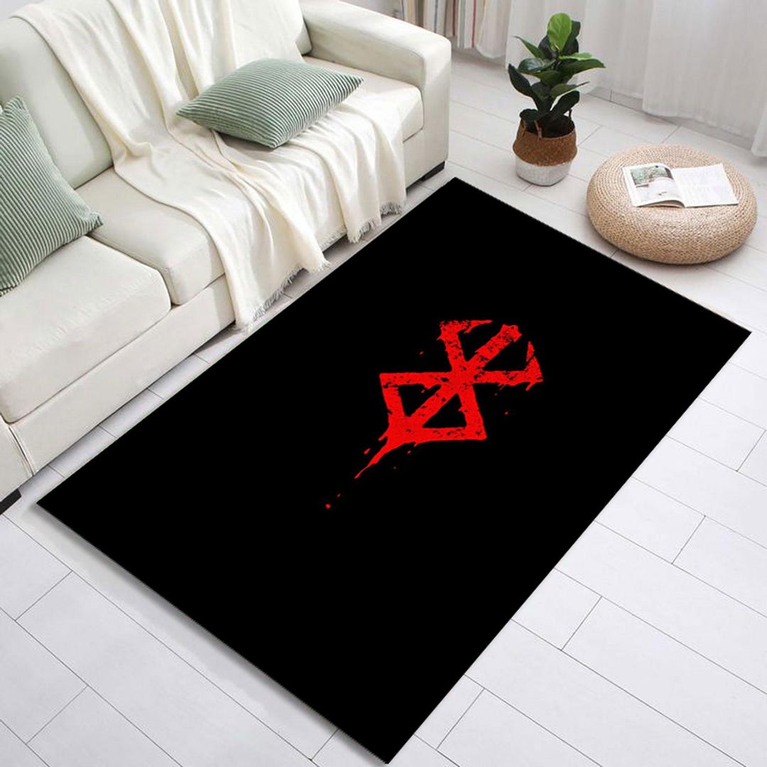 Anime Character Rug - Japanese Art Rug, Manga Carpet for Living Room ...