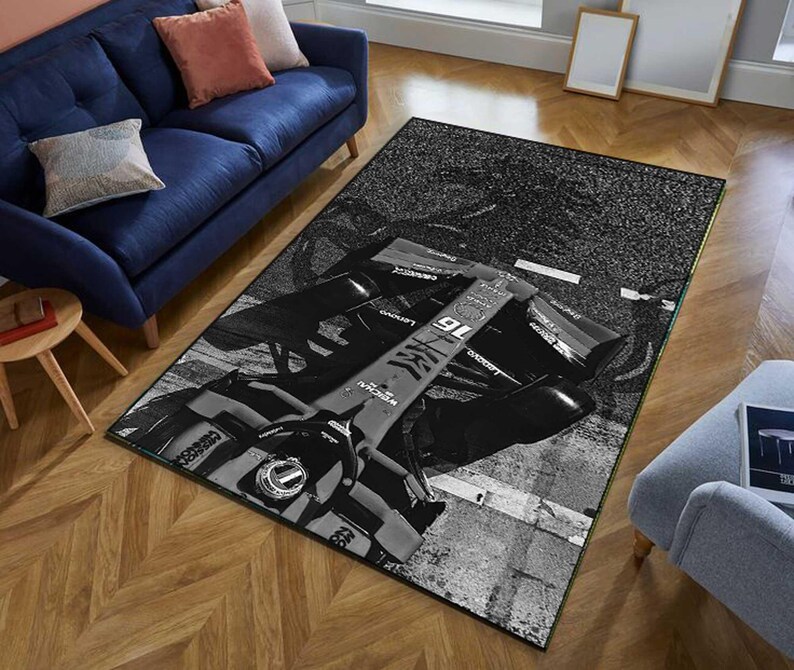Charles Leclerc F1 Car Rug Ferrari Race Car Rug, Stunning Racing Car ...