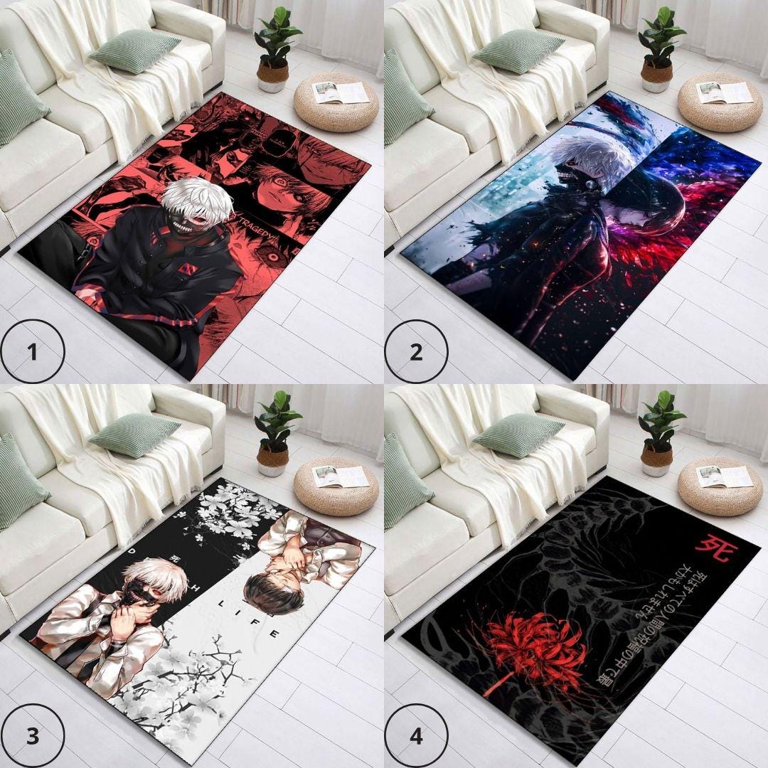 Tokyo Ghoul Home Decor Rug Manga Art of Kaneki Ken & His Ghoul ...