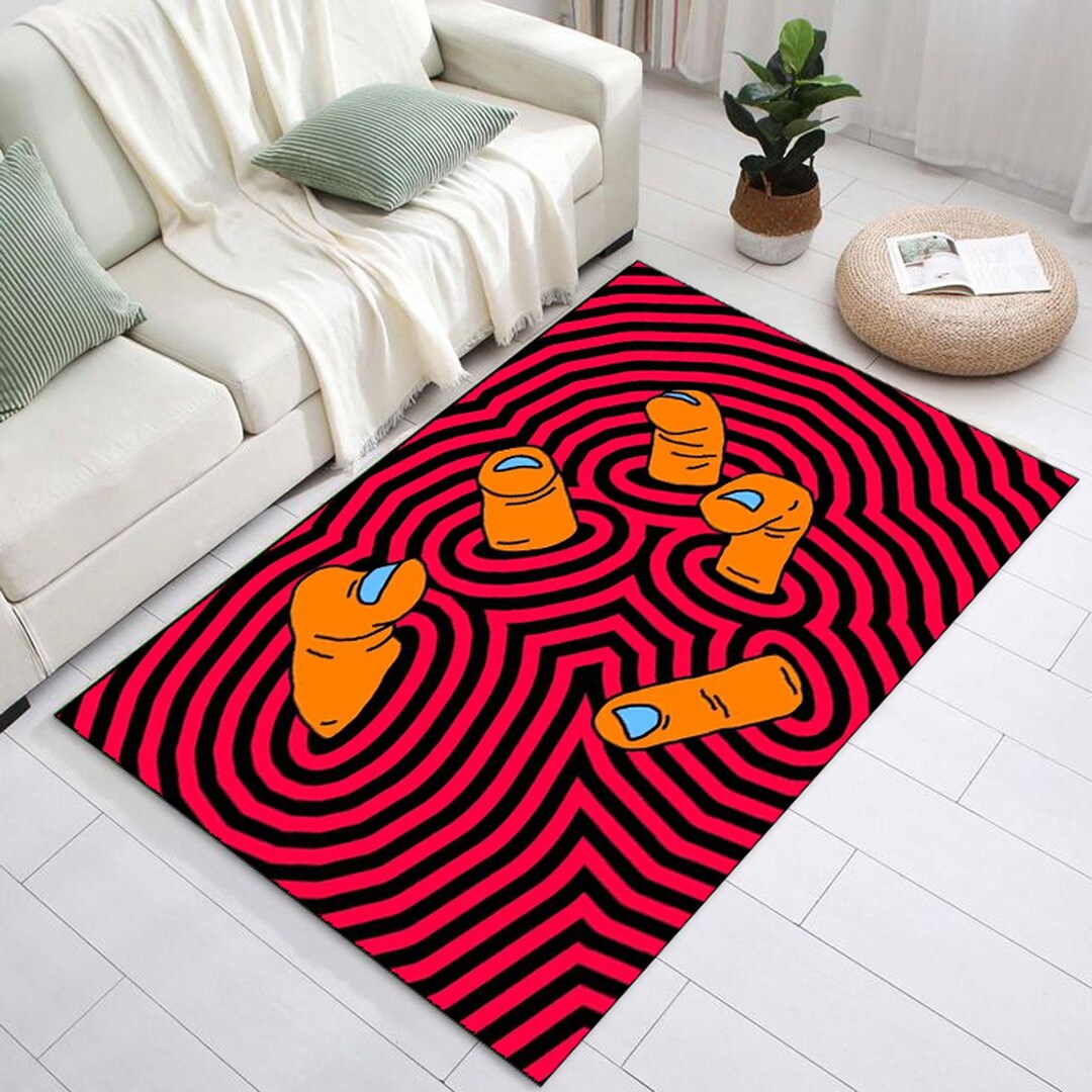 3D Effect Rug Realistic Hand Reaching Design to Add Depth to Your Space ...