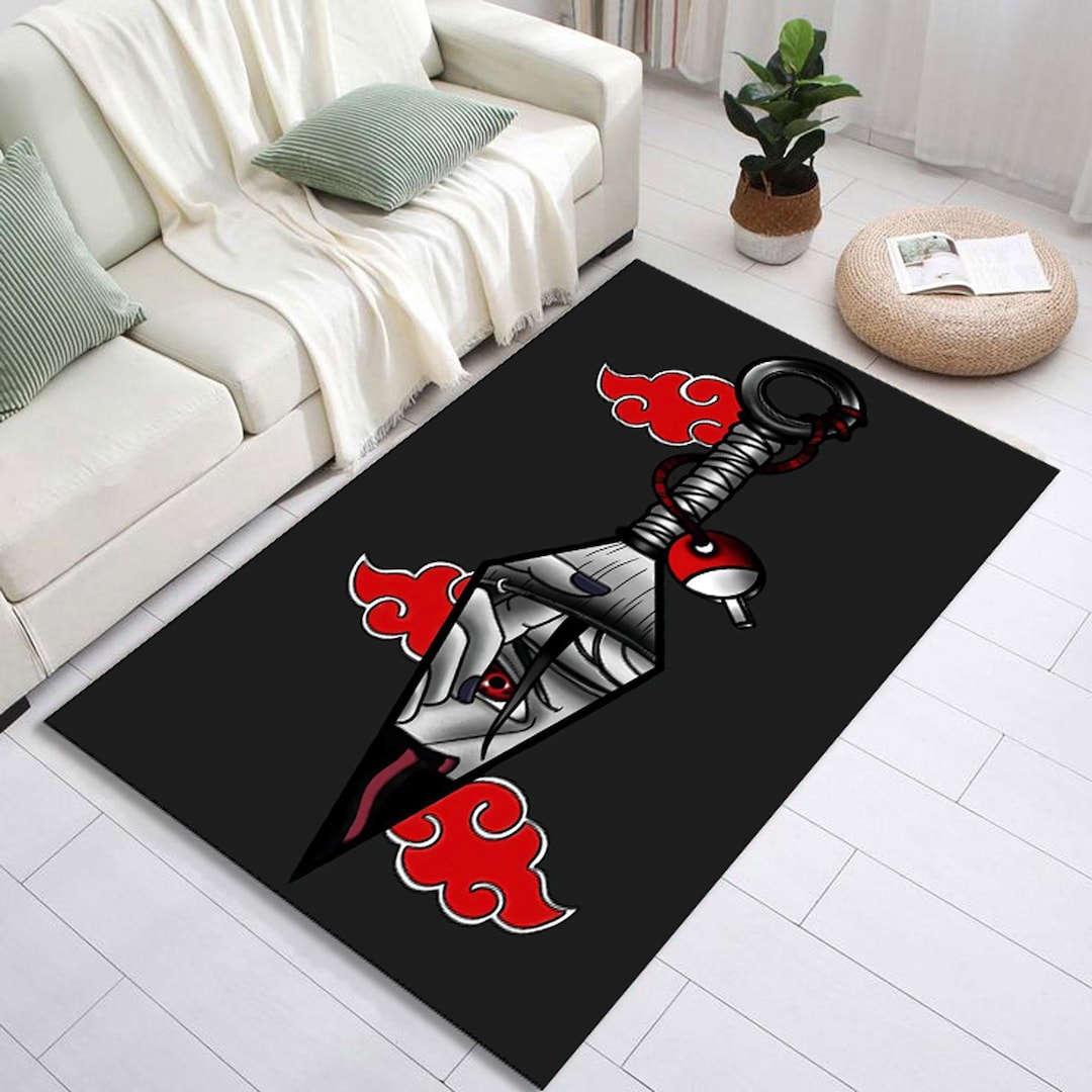 Itachi Kunai Rug naruto Itachi Rug Akatsuki Member Rug Inspired by ...