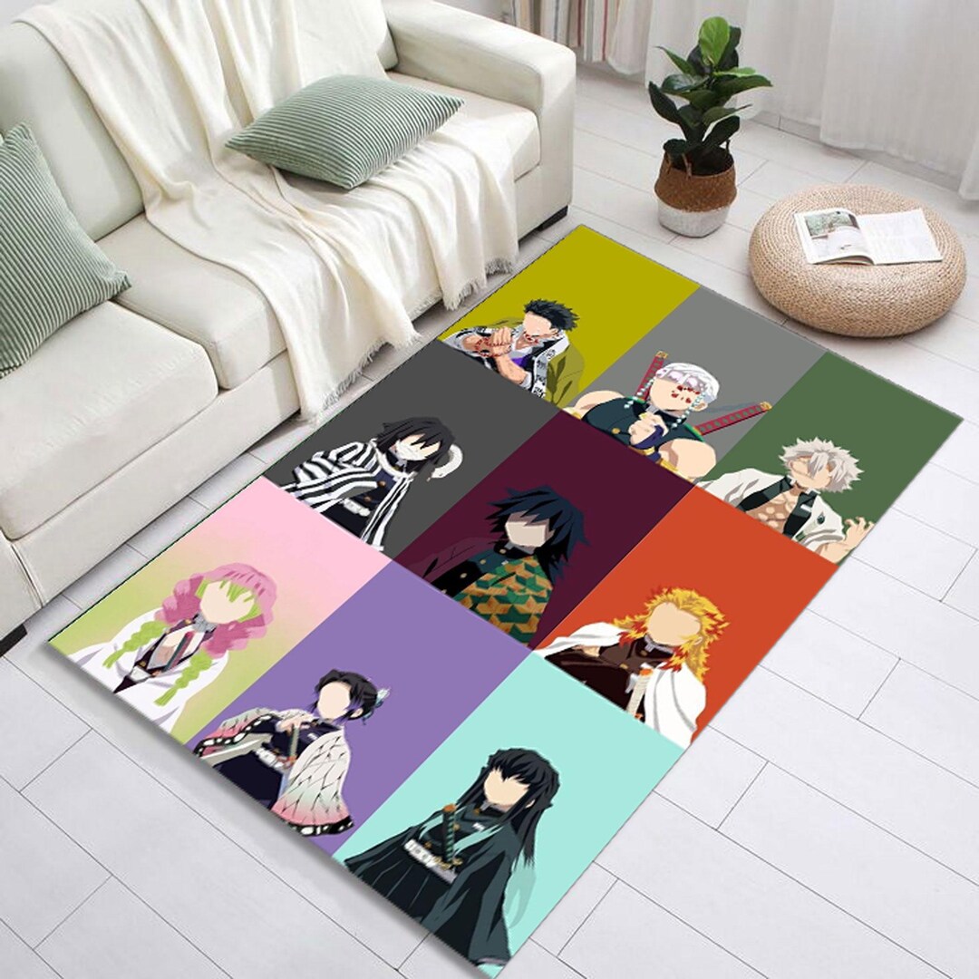 Demon Slayer Anime Rug Tanjiro and Nezuko Rug Kimetsu No Yaiba Rug ...