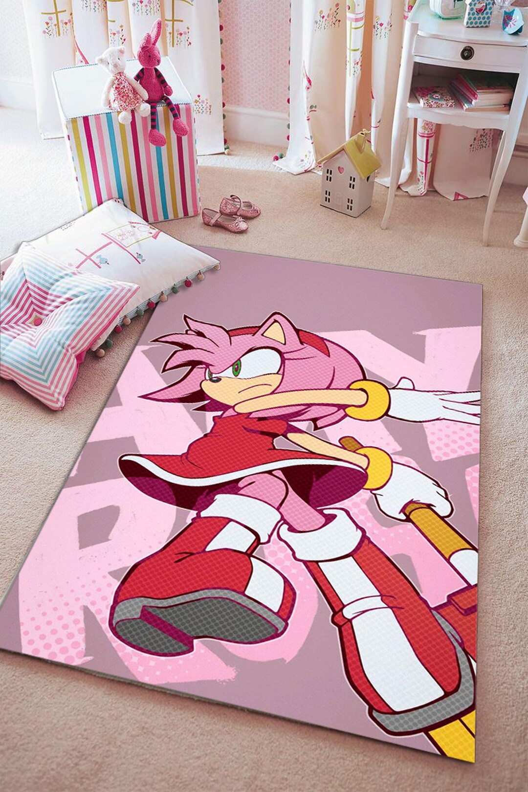 Amy Super Sonic Gaming Rug- Sonic Adventure Rug – the Perfect Gift for ...