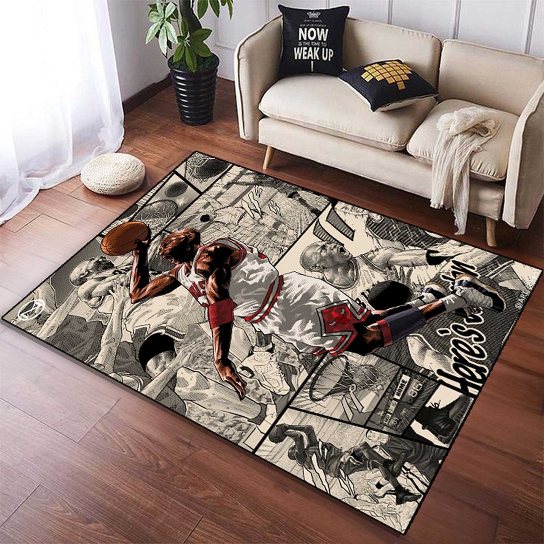 Air Jordan Rug Baketball Rug NBA Rug Bulls23 Rug Sport Rug Gift Rug ...