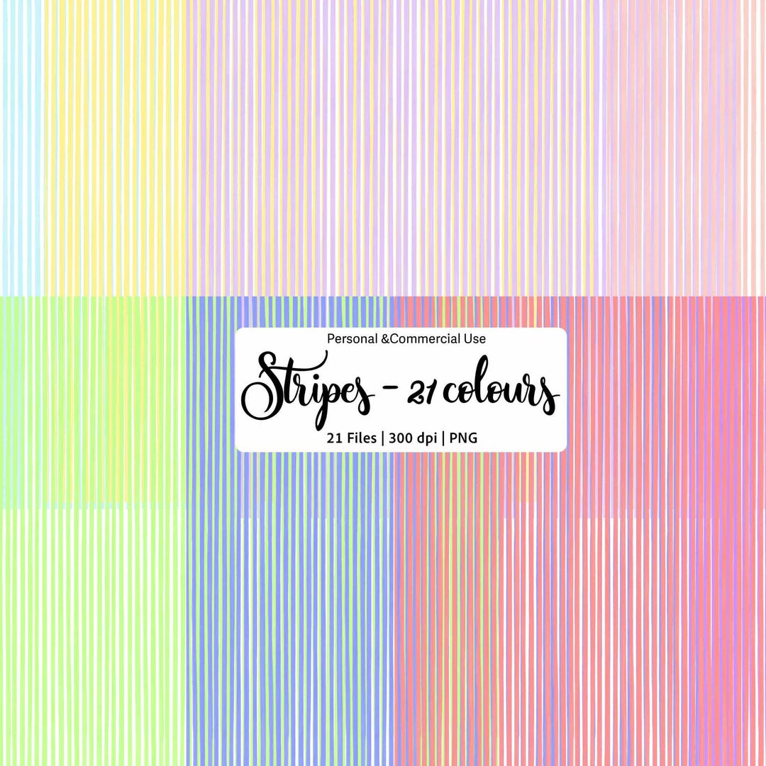 Stripes PNG, Pastel Color Backgrounds, Striped Scrapbook Paper, Paper ...