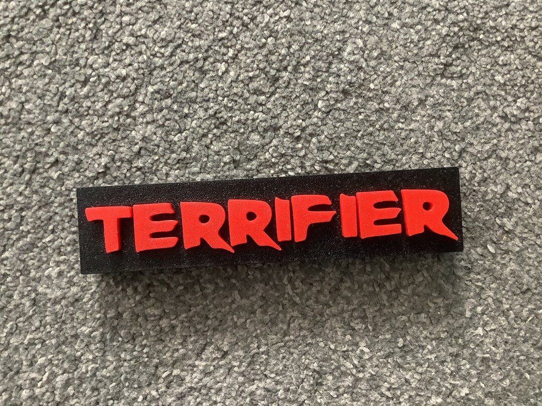 TERRIFIER Standing Logo 3D Printed - Etsy