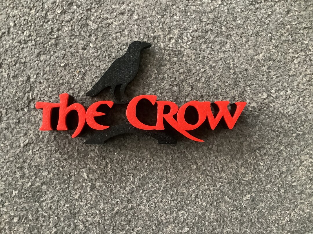 The Crow Standing Logo 3D Printed - Etsy UK