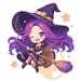 Cute Chibi Witch Clipart Pack for Halloween Spooky & Kawaii Anime ...