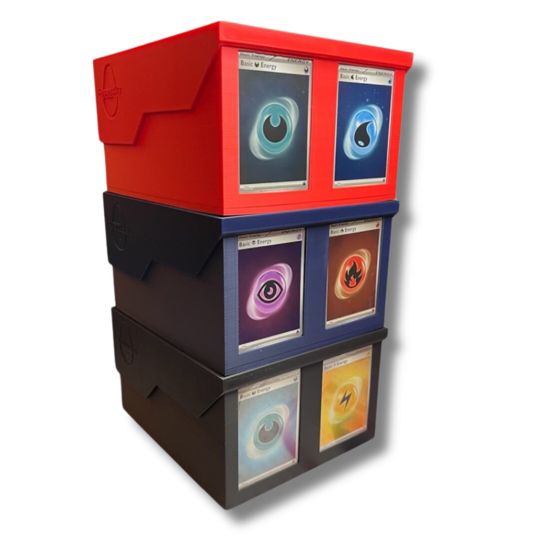 Double Row Trading Card Game Organizer. Fits Toploaders, Pokemon ...